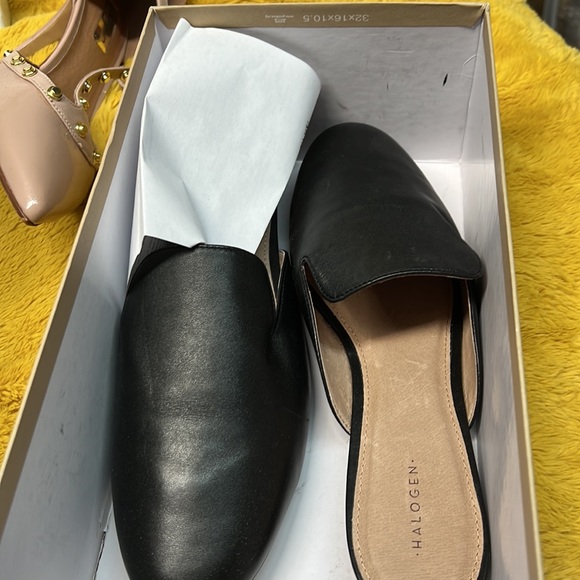 Halogen | Shoes | Halogen Leather Mules 85 New | Poshmark